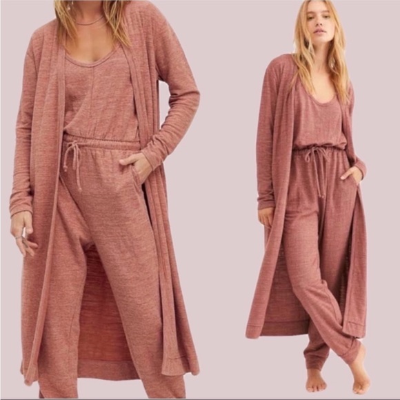 Free People | Sweaters | Fp Beach Bicoastal Long Line Duster Cardigan ...